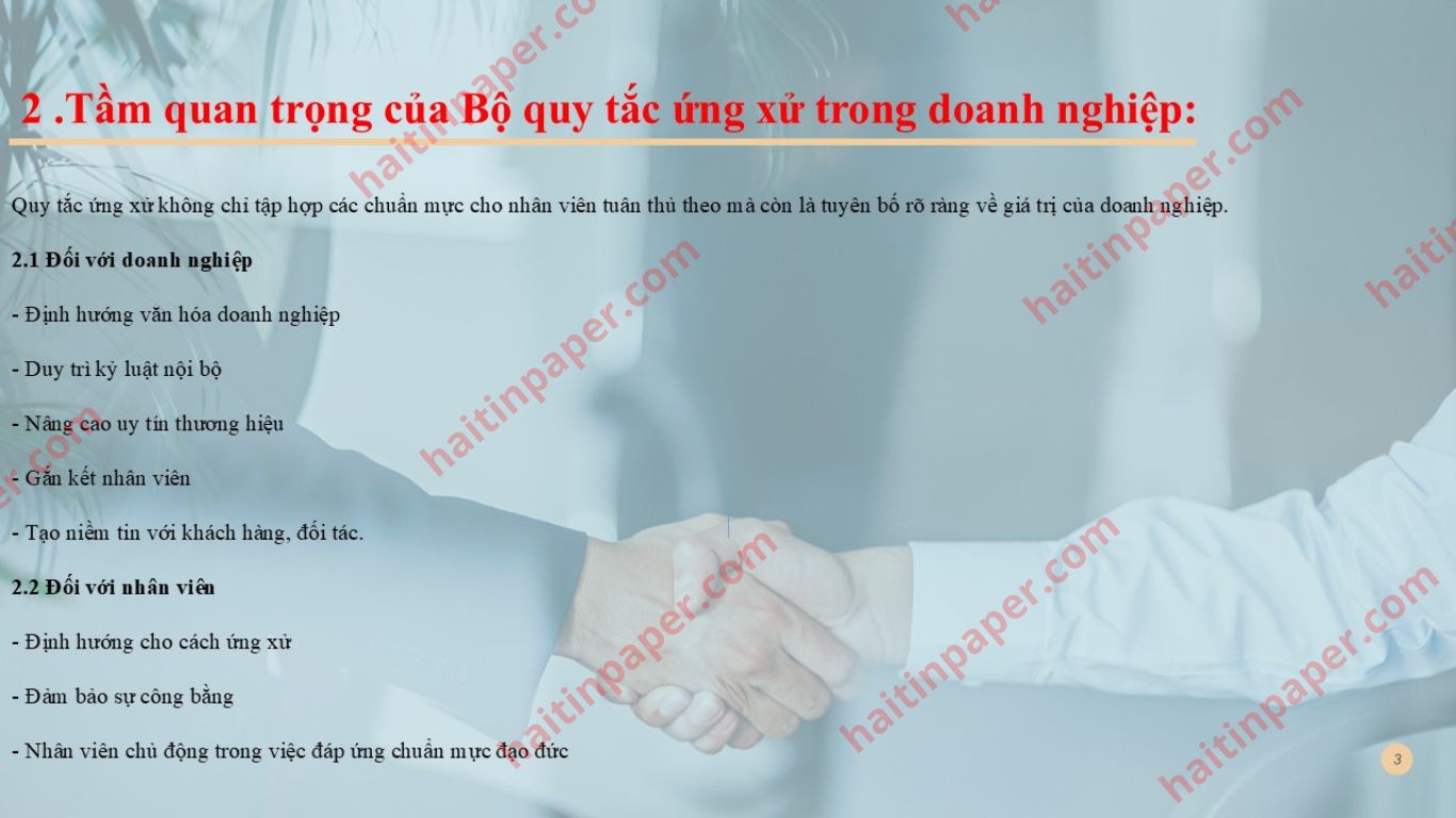 Các quy tắc phổ biến